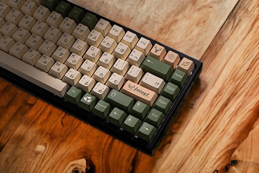 Forest Spirit Japanese Theme Keycap Set for Mechanical Keyboard | 134 ...