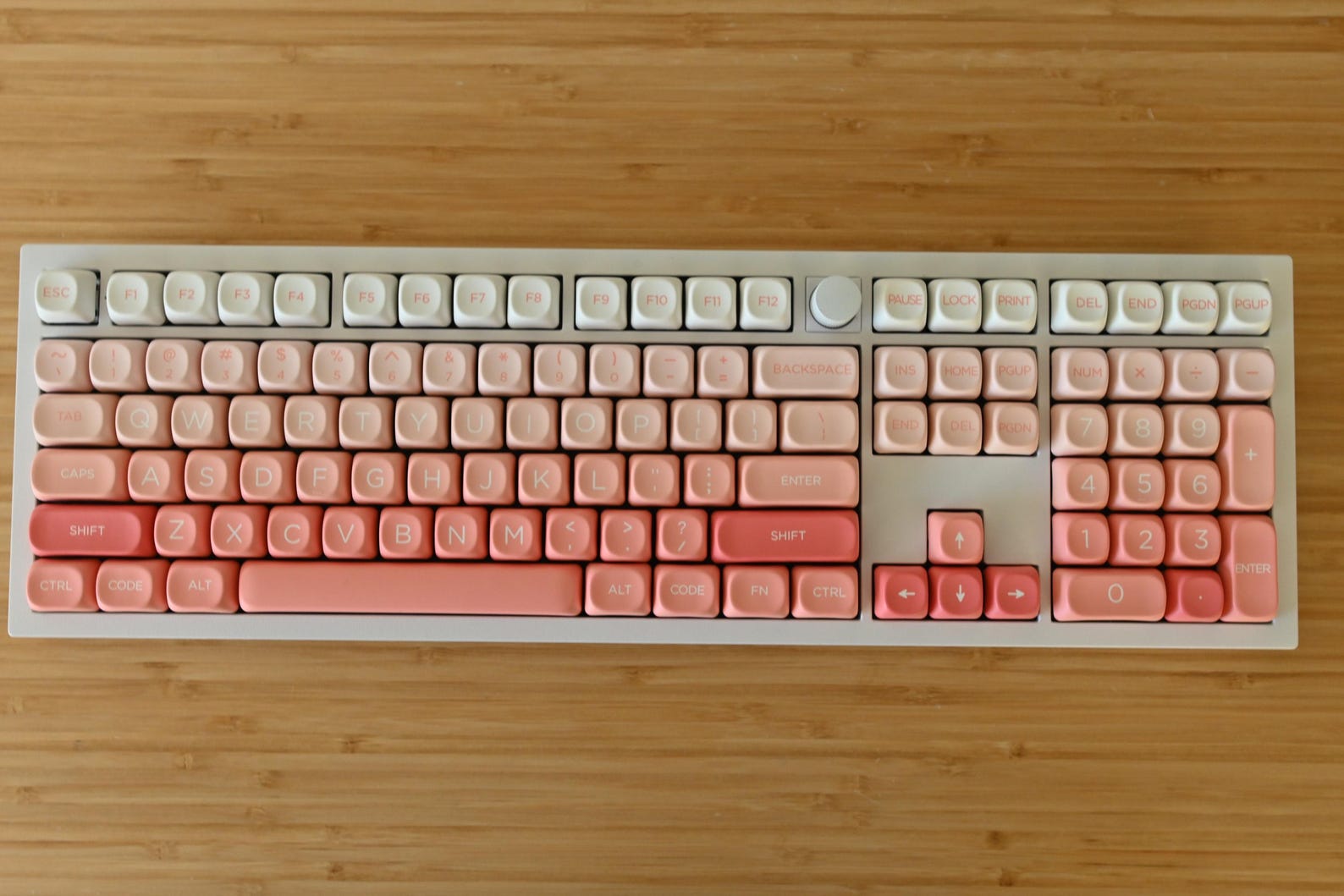 Orange Pink Pastel Gradient Keycap Set: MOA Profile, PBT - Etsy