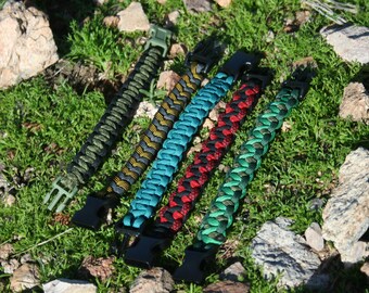 Adjustable Surfer Survival String Bracelet Knotted Cord Paracord ...