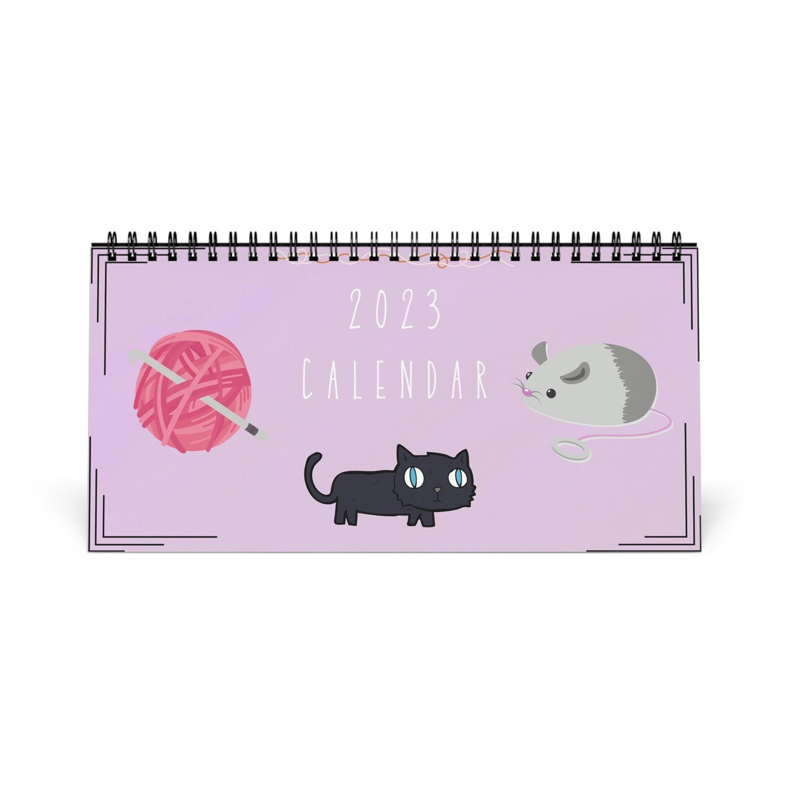 Feline Fun: Personalized Cat Themed Desk Calendar - Etsy
