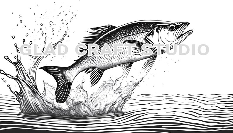 Fish Jumping PNG/ SVG/ PNG With Transparent Background, Download Files ...