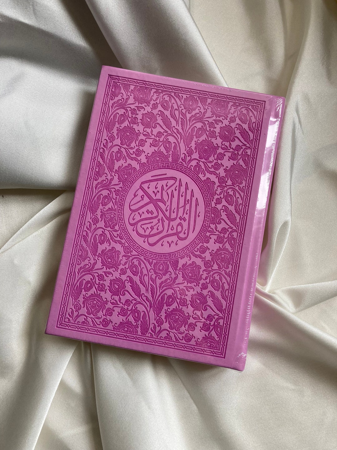 Pink Leather Quran,rainbow Quran,colored Arabic Quran,islamic Gift,muslim Wedding Gift, Ramadan ...