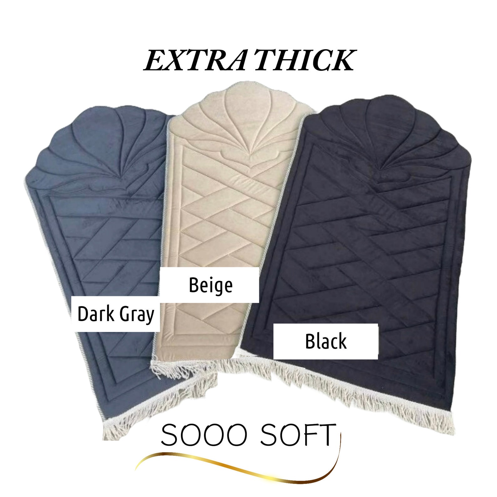 Memory Foam Prayer Mat,soft Padded Rug,extra Thick Prayer Mat,muslim ...