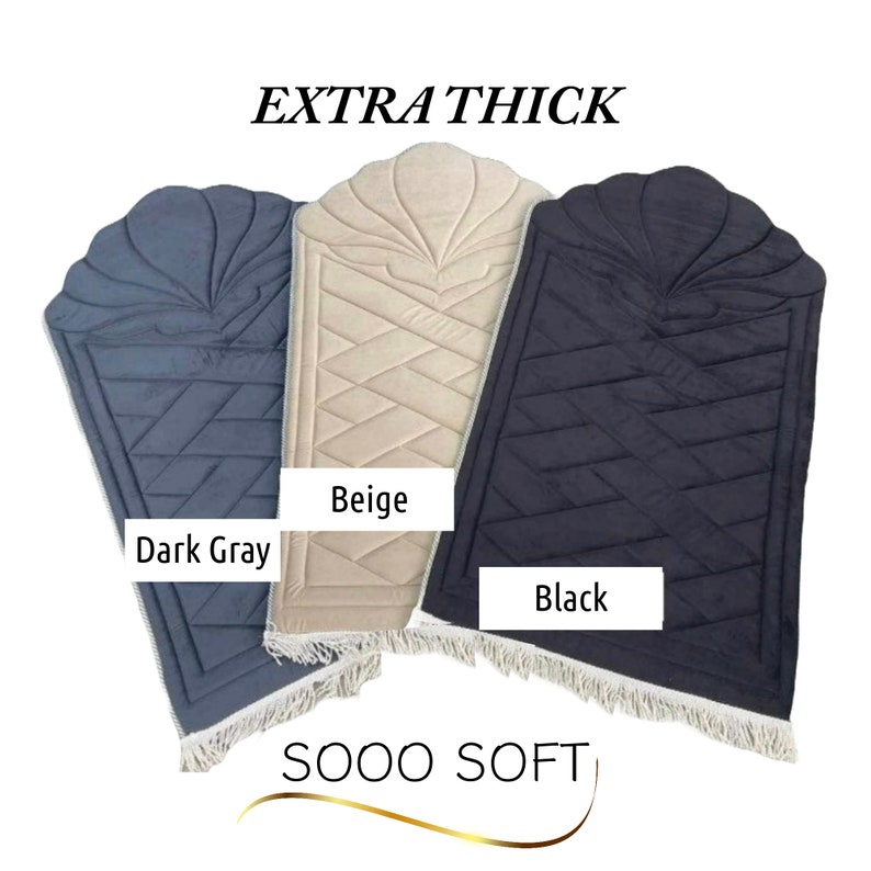 Memory Foam Prayer Mat,soft Padded Rug,extra Thick Prayer Mat,muslim ...