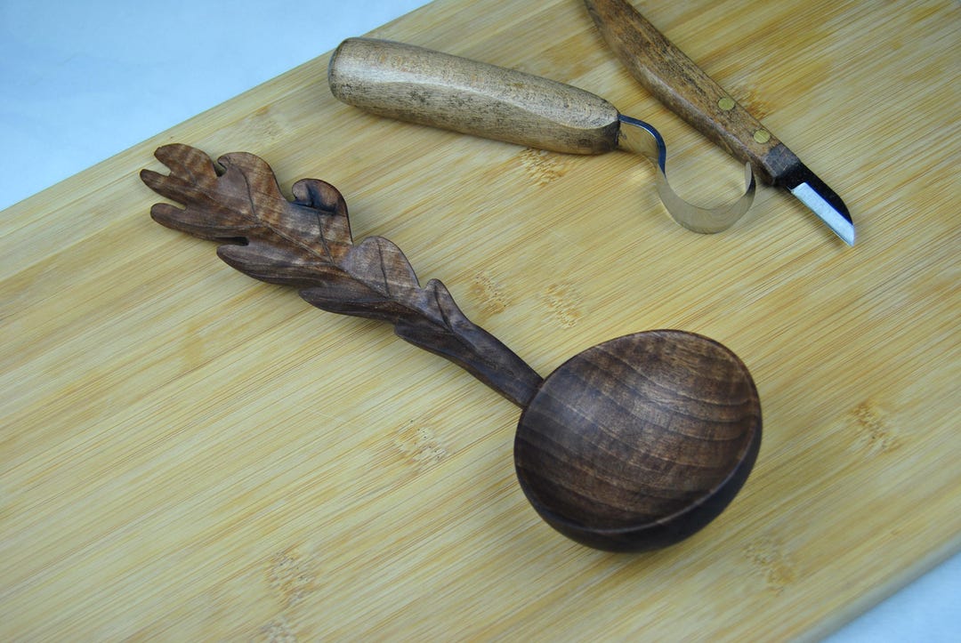 Walnut Ladle,unique Design Wooden Spoon,hand-carved Wooden Ladle,wooden ...