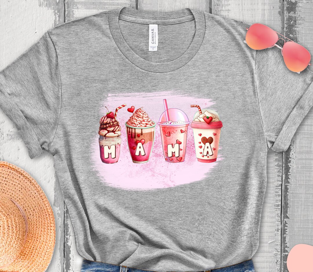 Mama Dessert T-shirt, Milkshake Mama, Berry Cute Mom Tee, Mother's Day ...