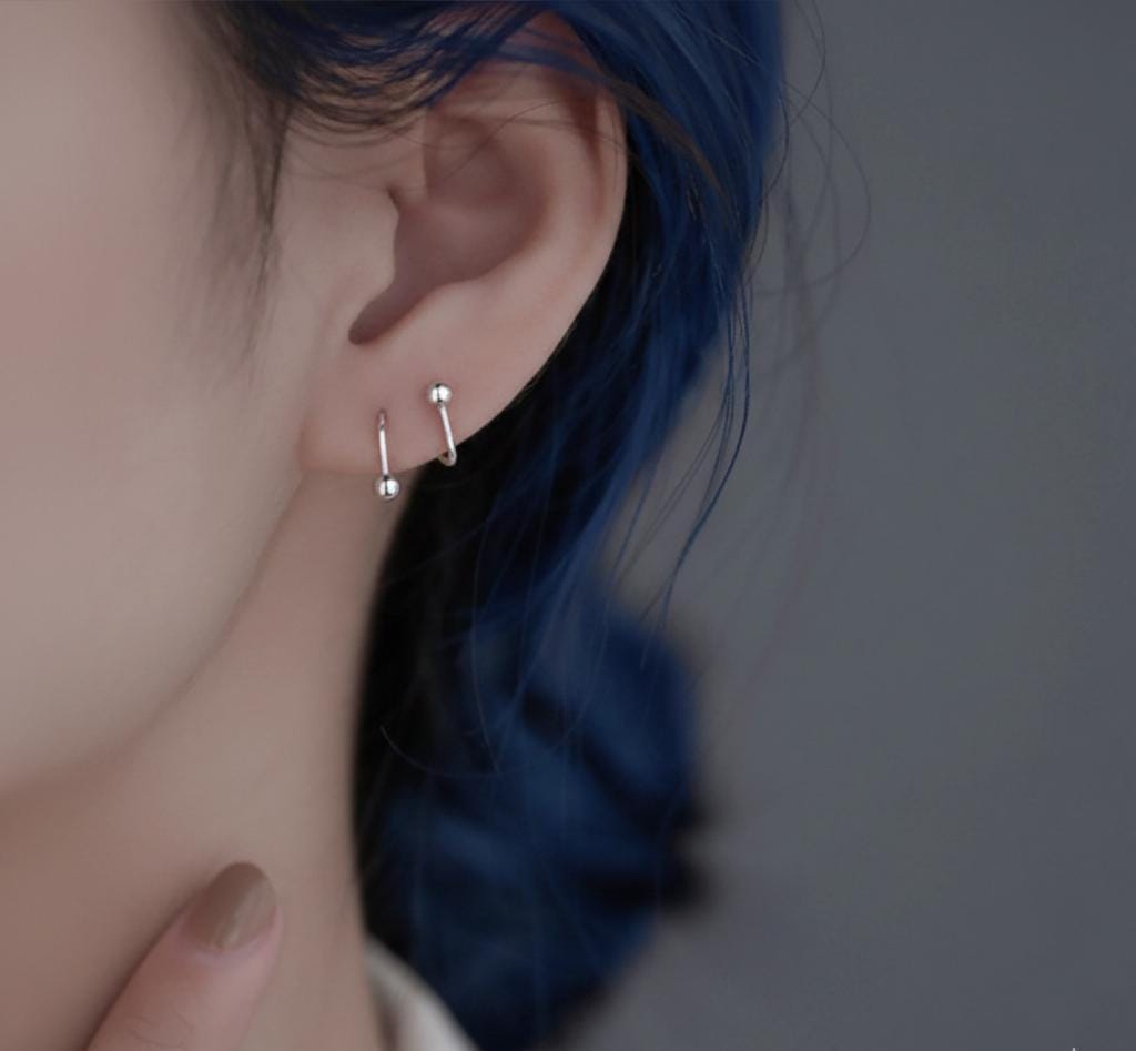 Silver Hoop Twist Earrings,sterling Silver Spiral Wrap Around Earrings ...