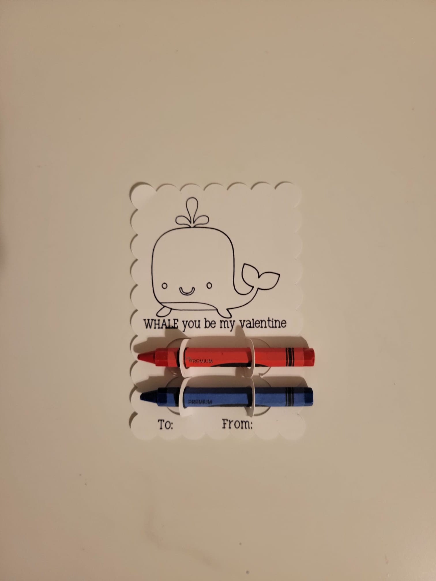 Coloring Valentine Cards for Kids - Personalizes, Printed, Assembled ...