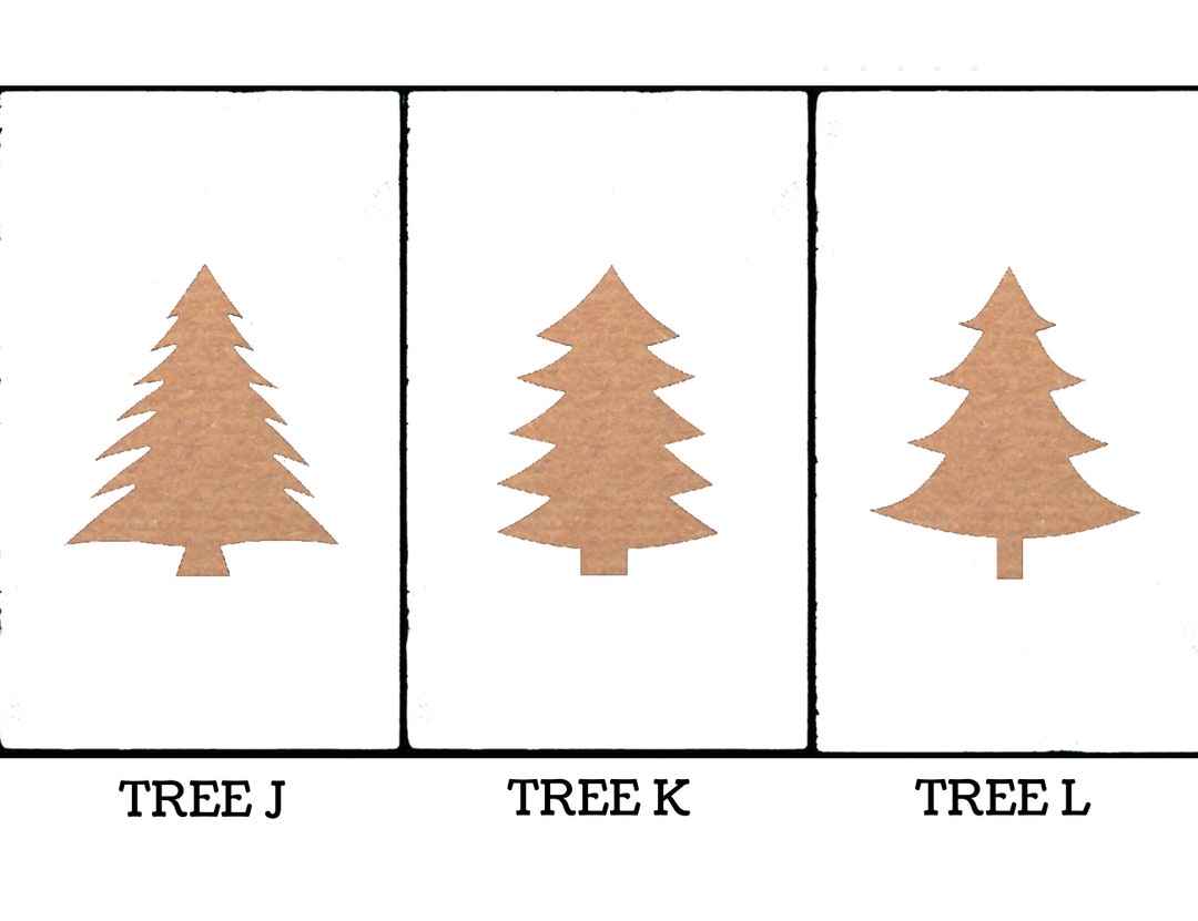 MDF Christmas Trees 2, Wood Cutouts for Holiday Decor, Classrooms ...