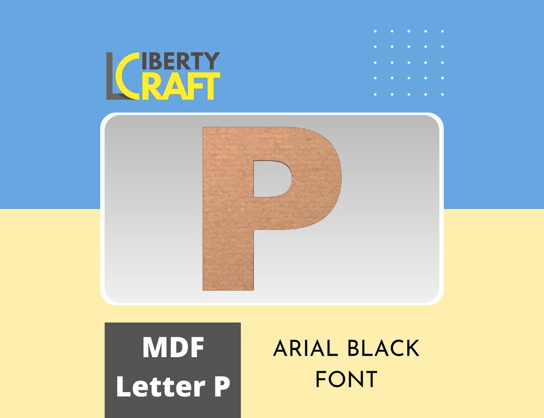 MDF Wood Letter P Wooden Letters Unfinished Letters Craft Supplies Wood ...