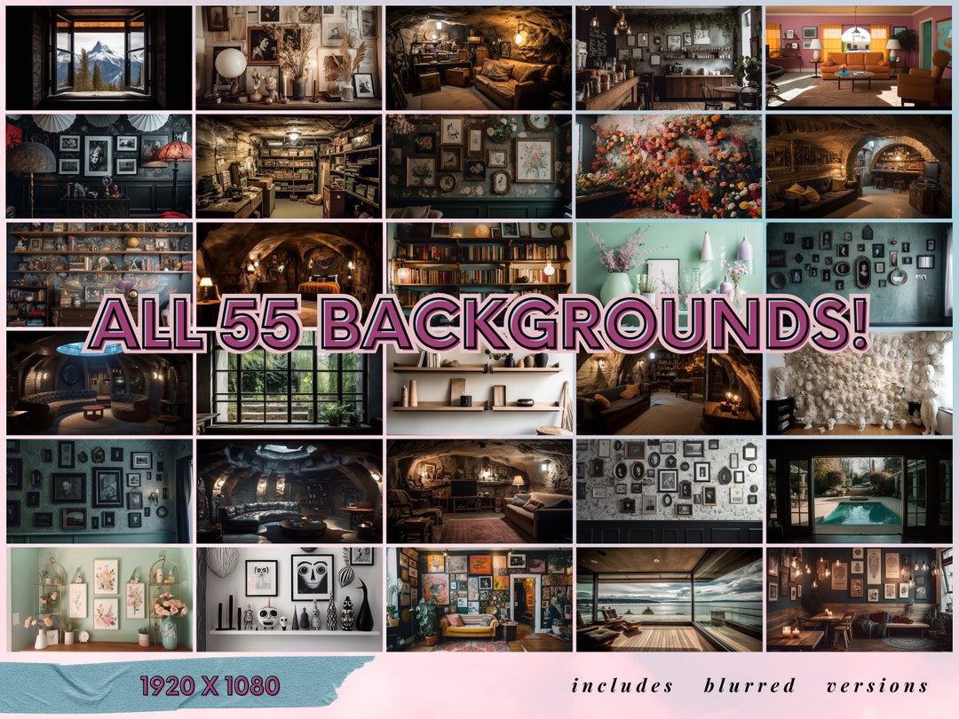 Variety of 55 Zoom Backgrounds | Virtual Backdrops | Google Meet ...