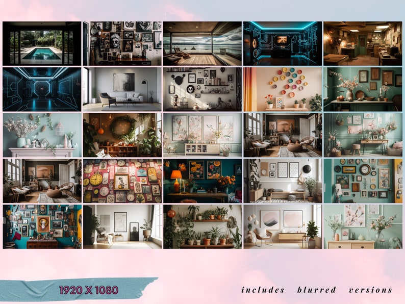 Variety of 55 Zoom Backgrounds | Virtual Backdrops | Google Meet ...