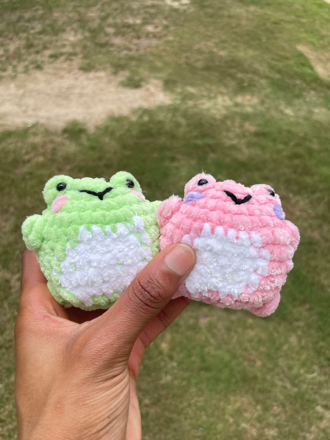 Crochet Happy Frog Plush - Etsy