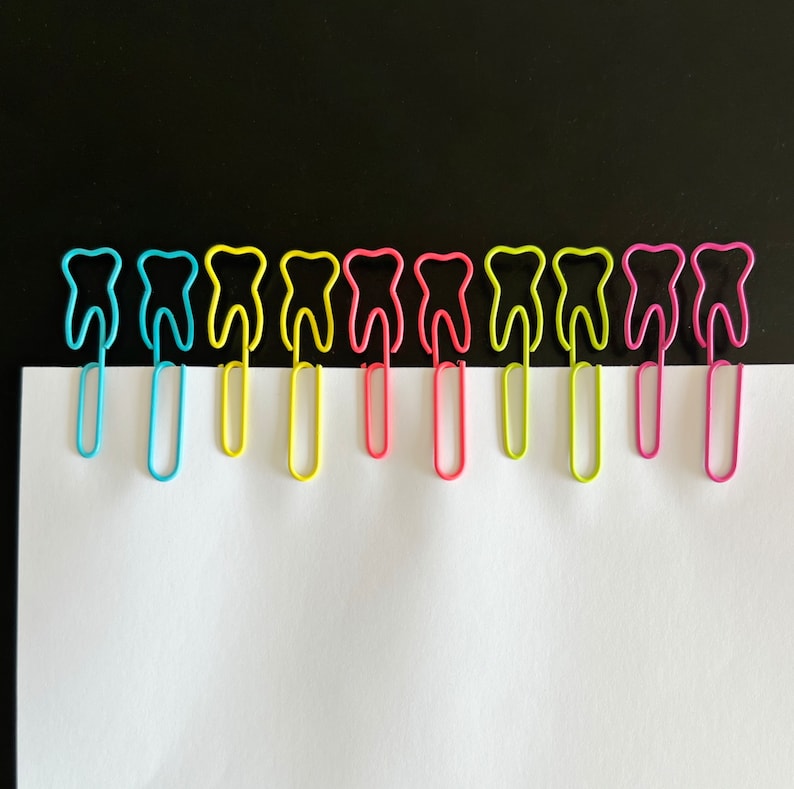 Dental Paper Clip Tooth Paperclip Dental Stocking Stuffer Dental ...