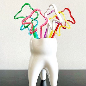 Tooth Vase Tooth Mug Dentist Gift Dental Decor Dental Gift Tooth Pen ...