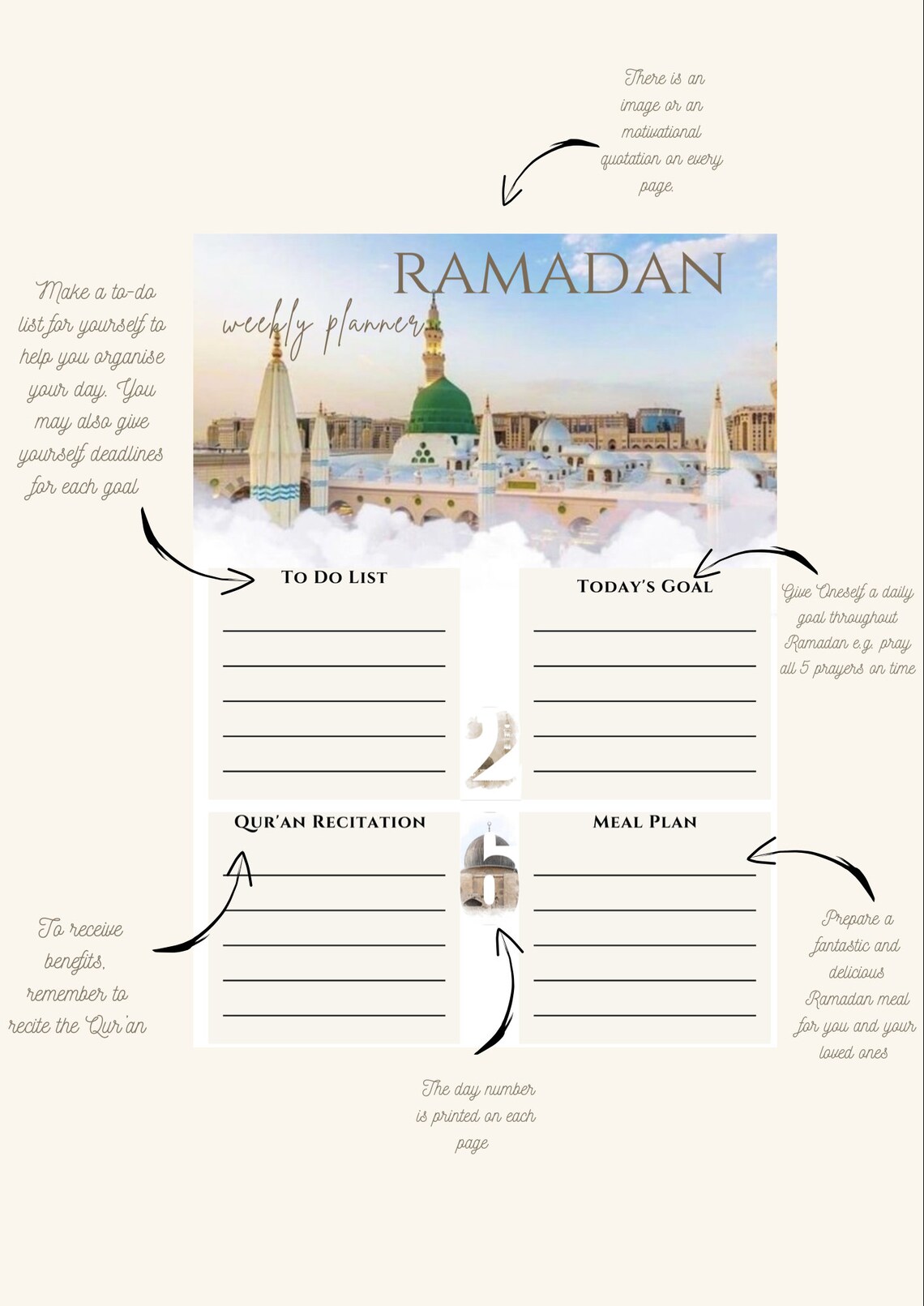 2023 Ramadan Digital Planner - Etsy