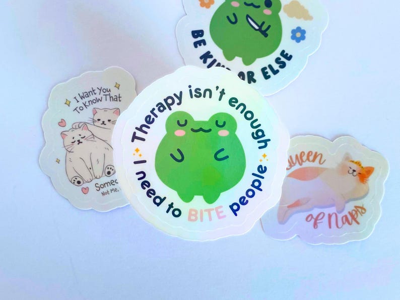 Someone Cares, Not Me but Someone Sticker • Holographic Vinyl Decal ...