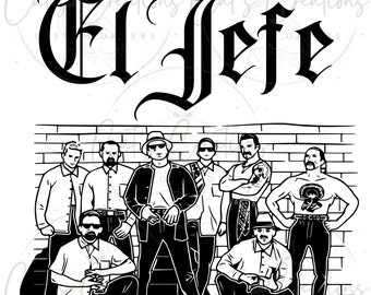 El Jefe Design Png Instant Download Crafter Gift for Mexican Dad Mexico ...