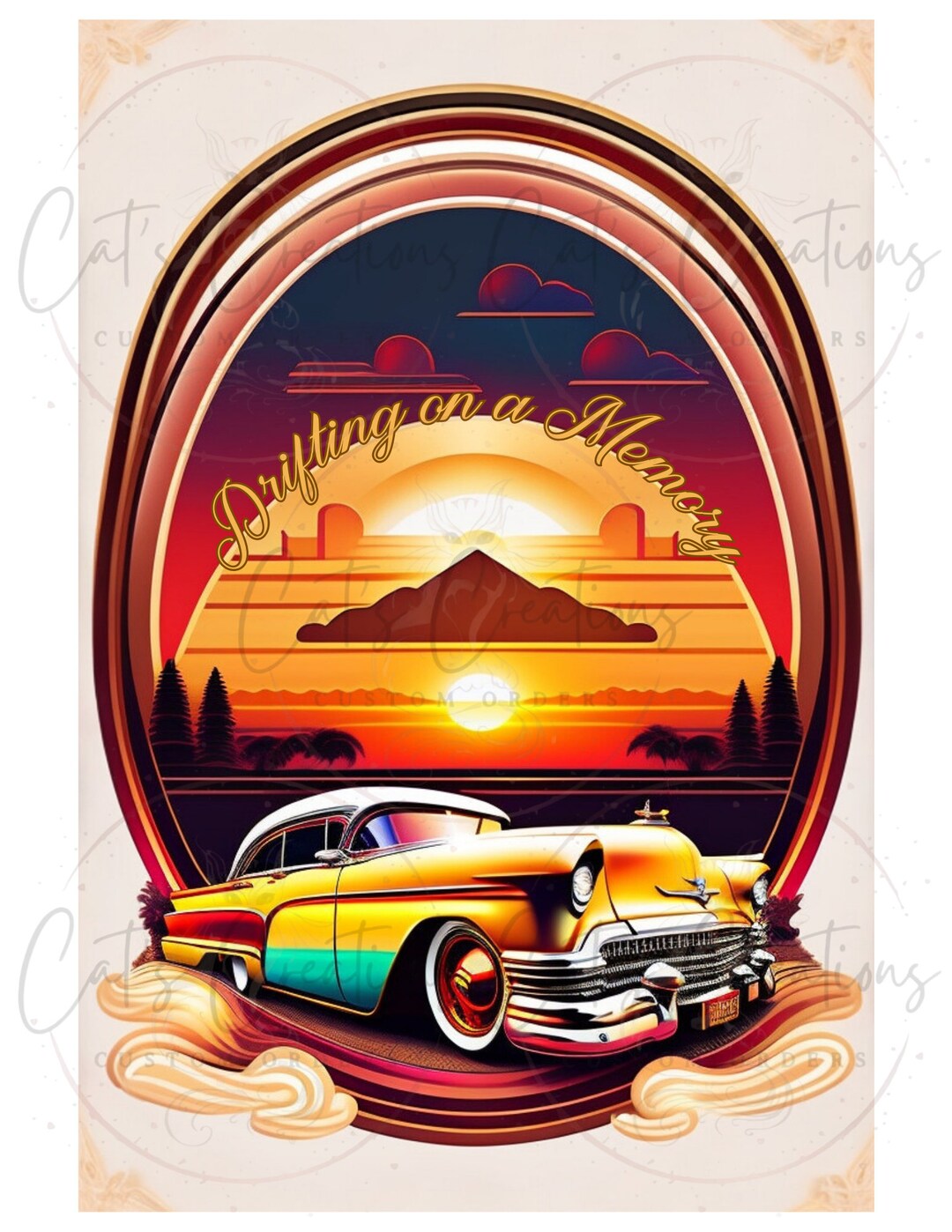 Drifting on a Memory-lowrider PNG - Etsy