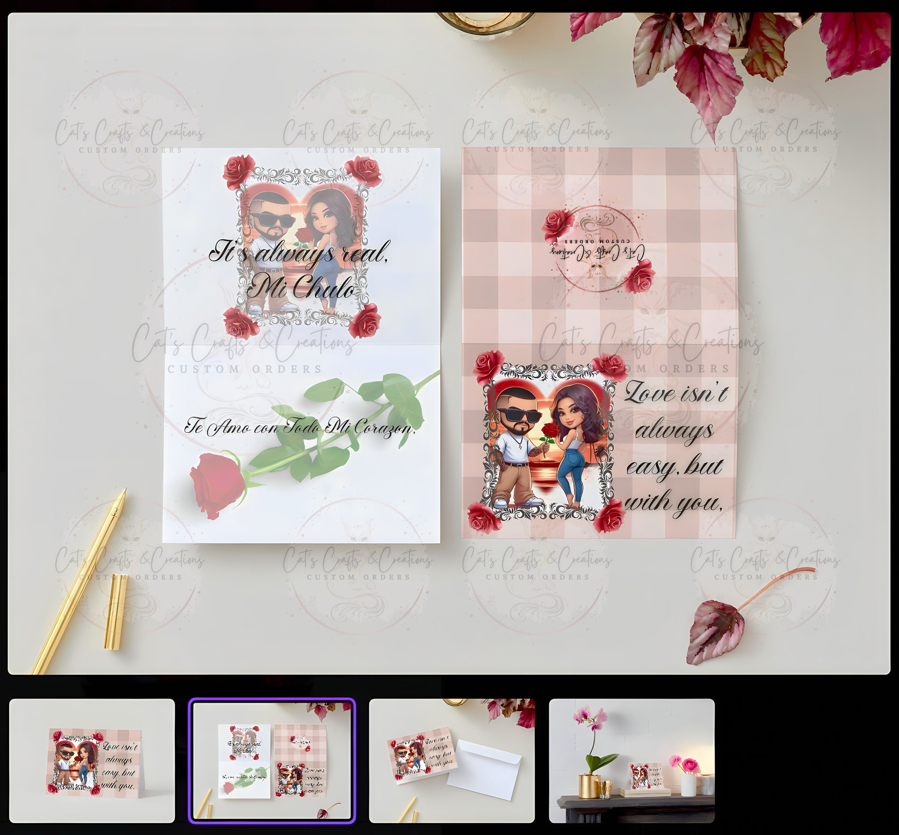 Chicano Love Greeting Card (latina, Cholo, Chola, Lowrider, Jefe, Chulo ...