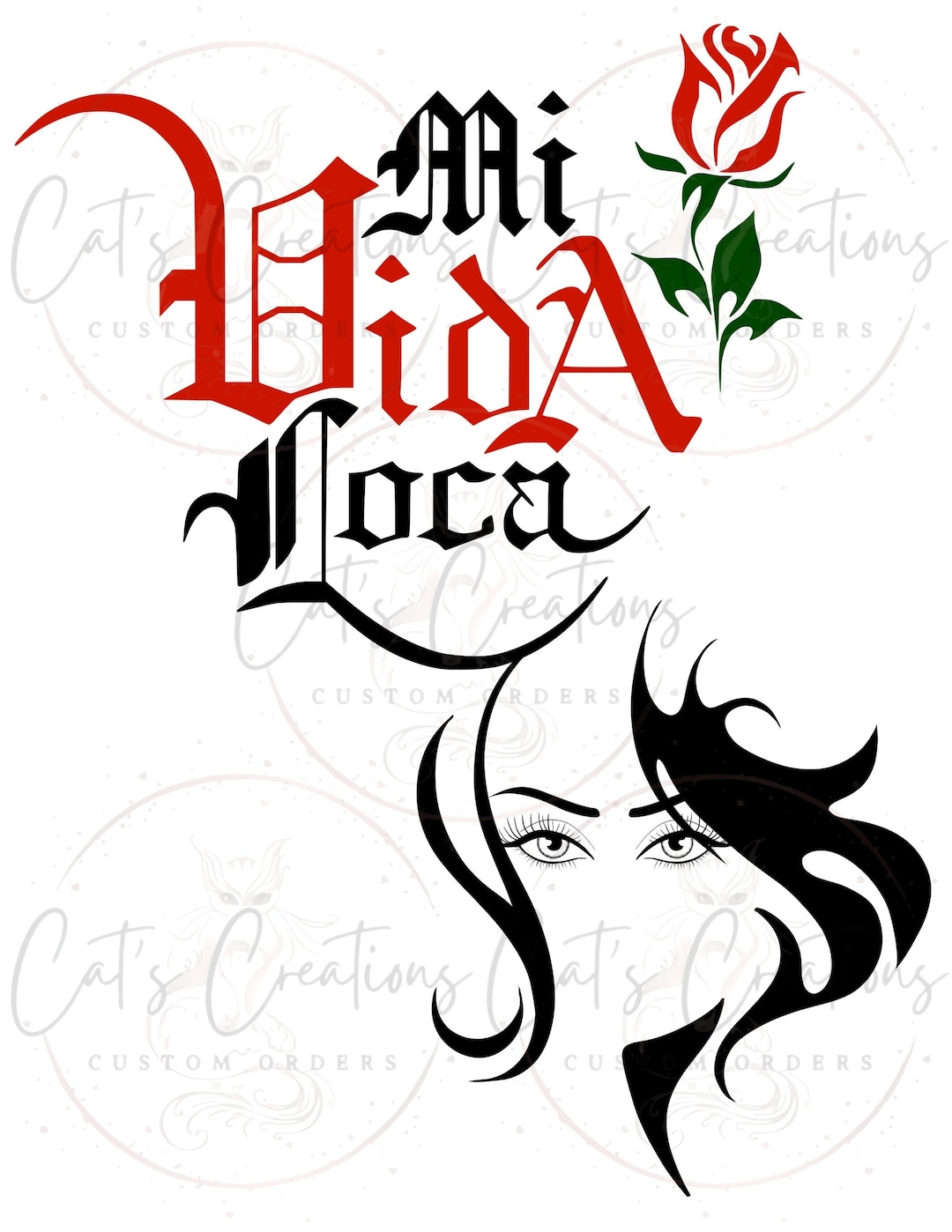 Mi Vida Loca (PNG) My Crazy Life - Etsy