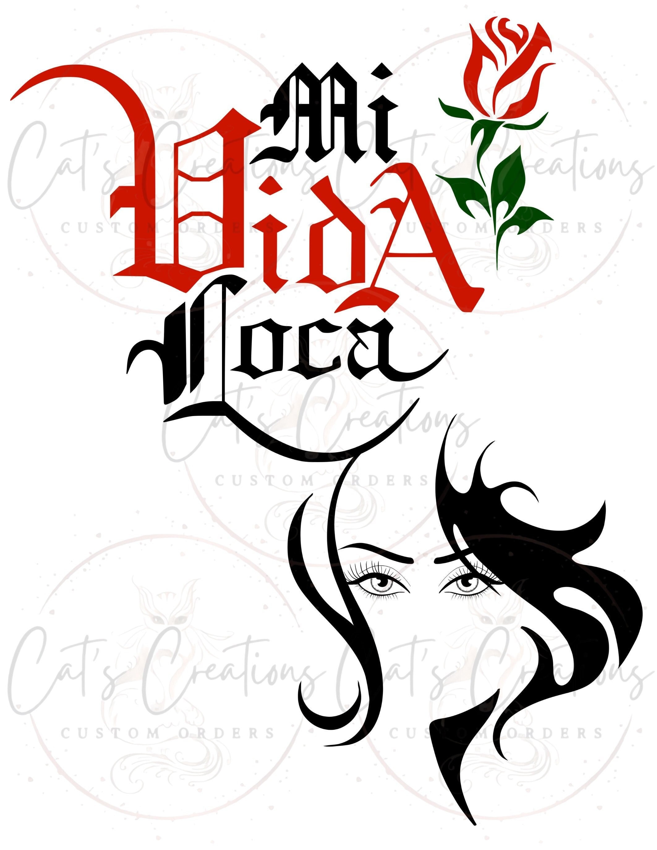 Mi Vida Loca (PNG) My Crazy Life - Etsy