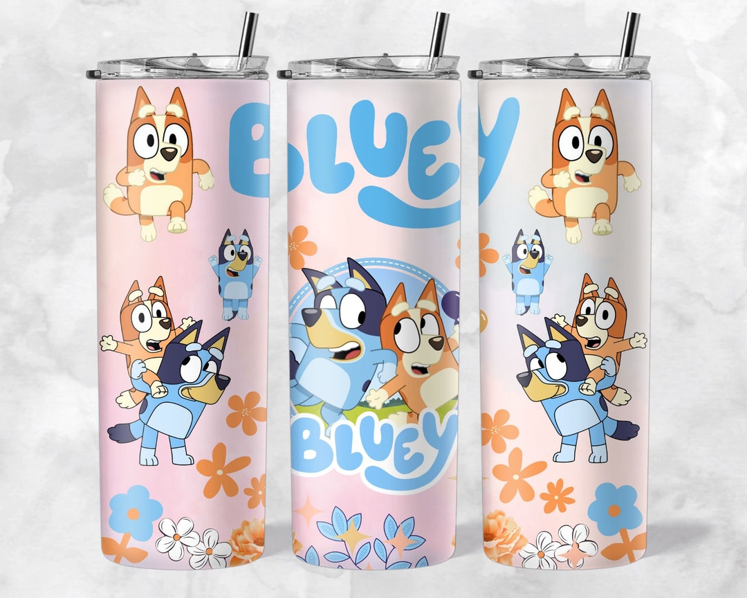 Bluey Tumbler Tumbler Bluey Cup Bluey Bluey Cup With - Etsy