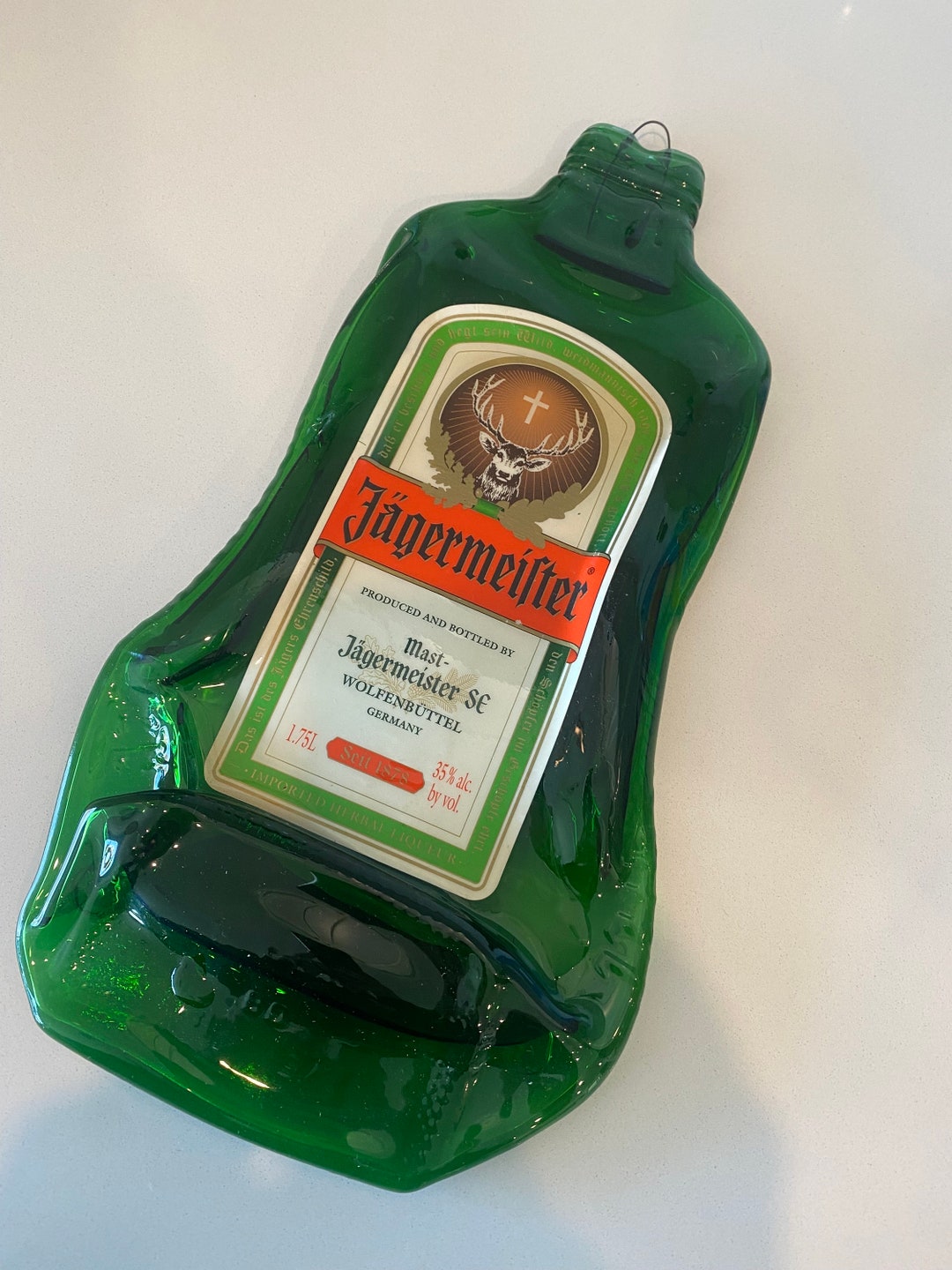 Jager - Handmade Bottle - Charcuterie Tray - Wall Art or Dish - Large ...