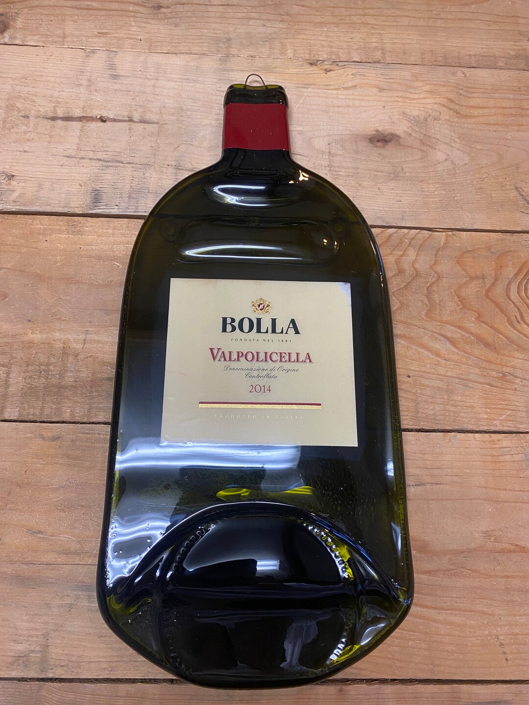 Bolla Valpolicella - Melted Wine Bottle Cheese Serving Tray - One of ...