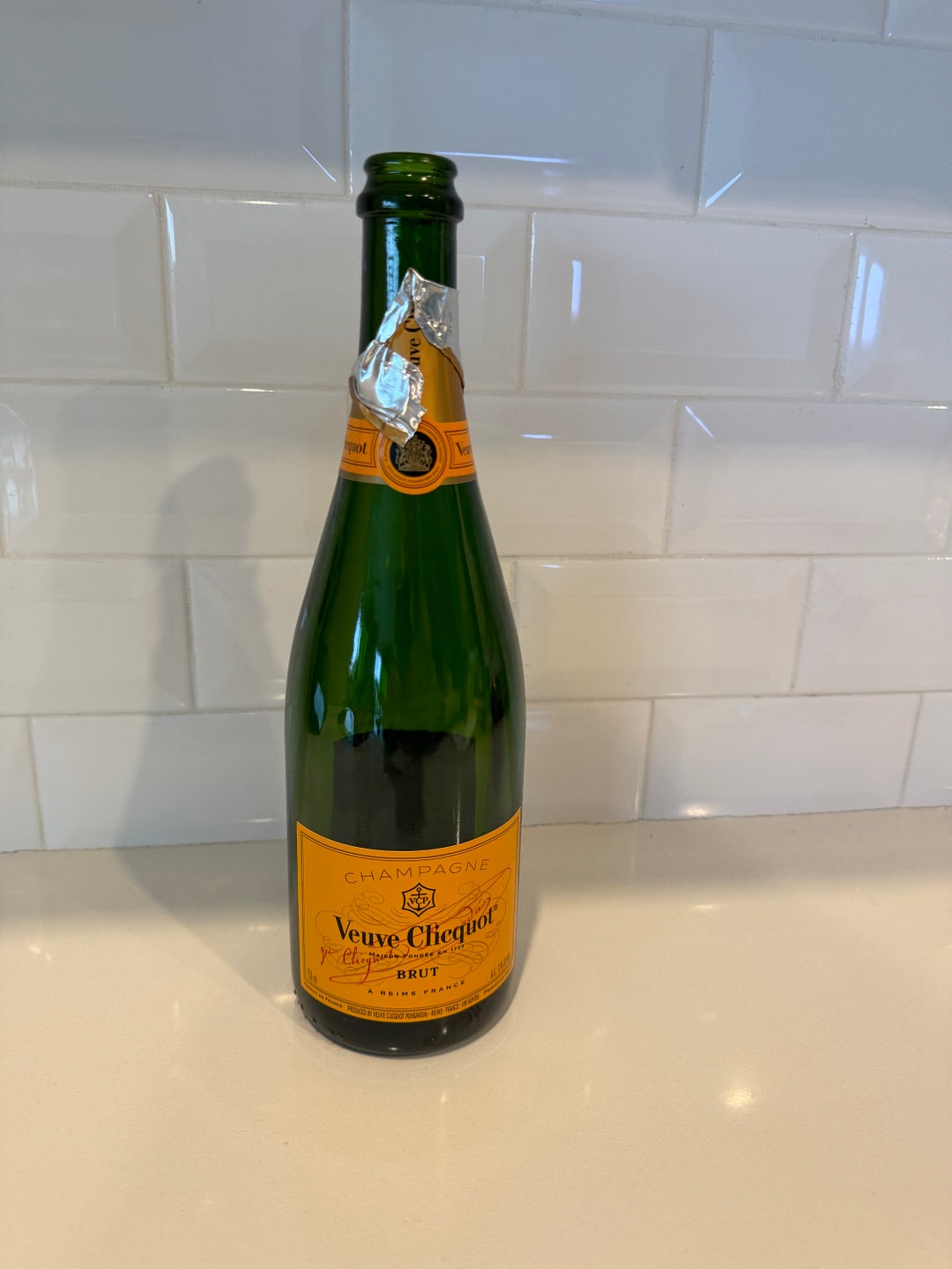 Veuve Champagne EMPTY Bottle 750ml - NO Cork - Etsy