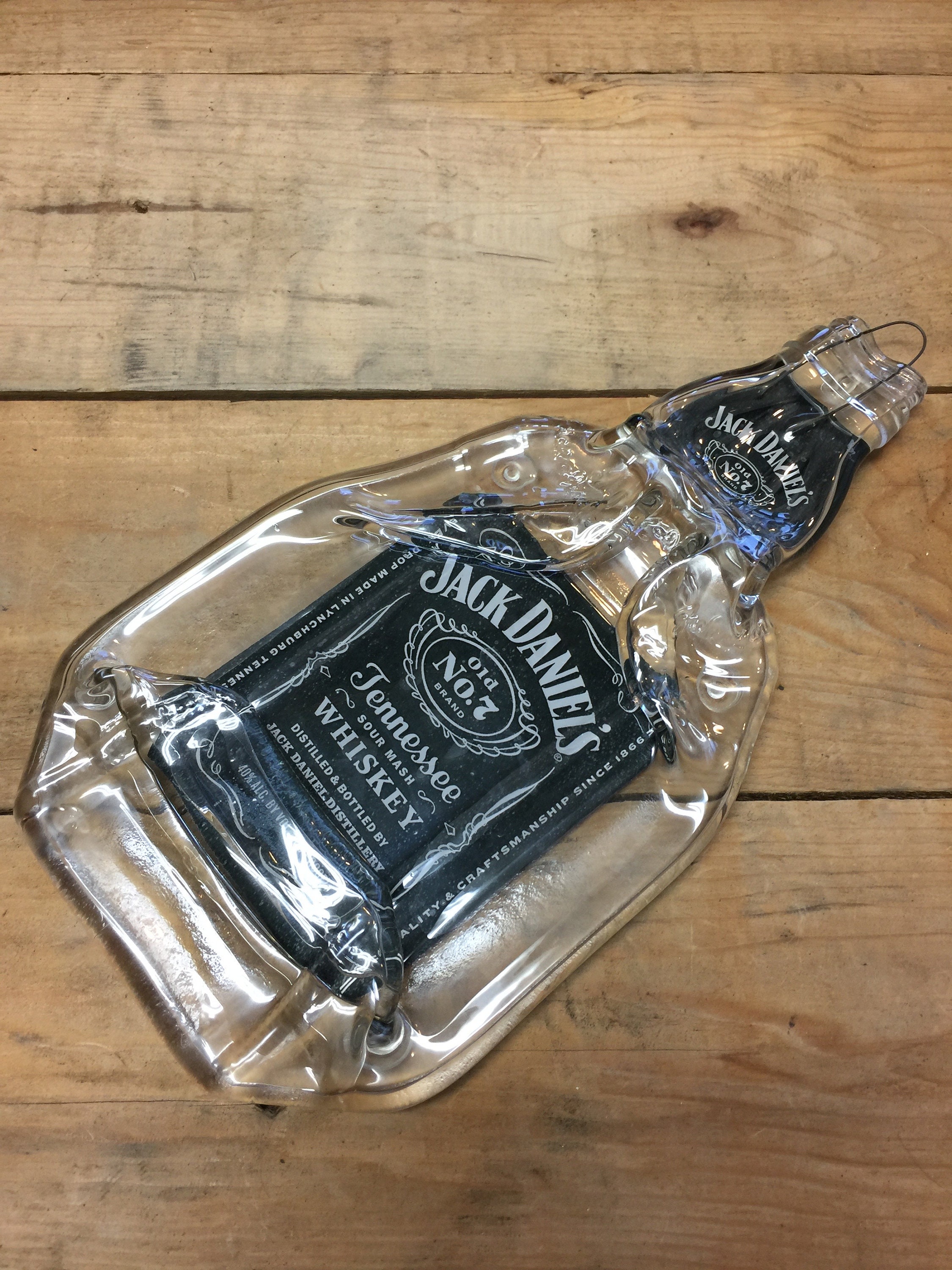 Jack Daniels - Handmade Bottle - Charcuterie Tray - Wall Art or Dish ...
