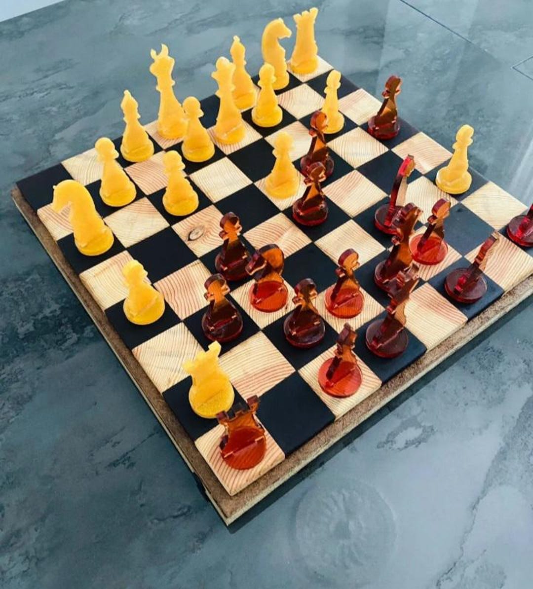 LED CHESS SET - Etsy