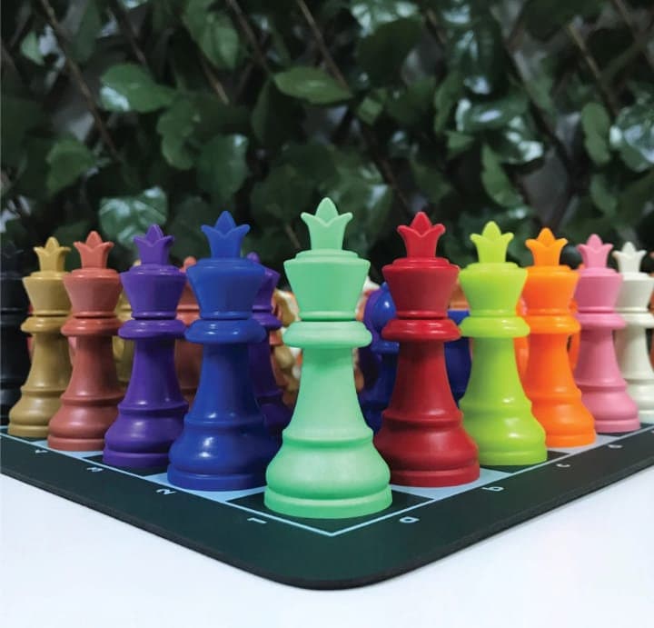 COLORFUL CHESS SET - Etsy