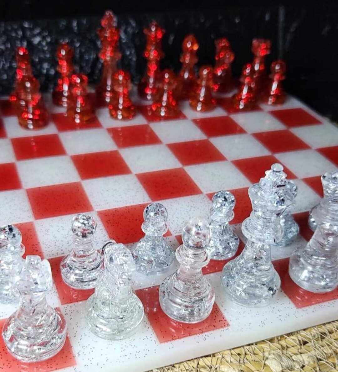 EPOXY CHESS SET - Etsy