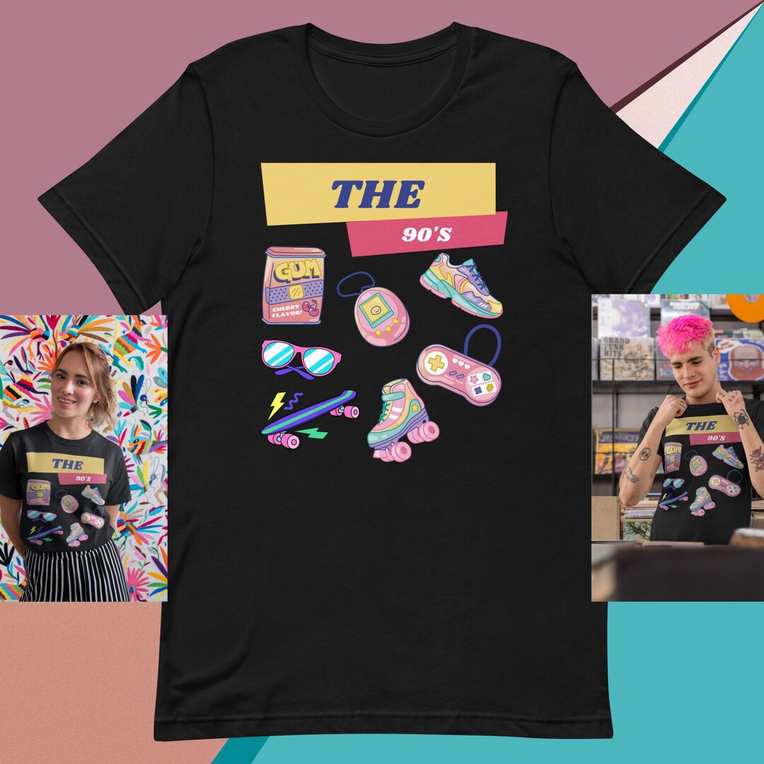 VINTAGE CLASSIC RETRO I Love the 90's Shirts Unisex T-shirt 90's Roller ...