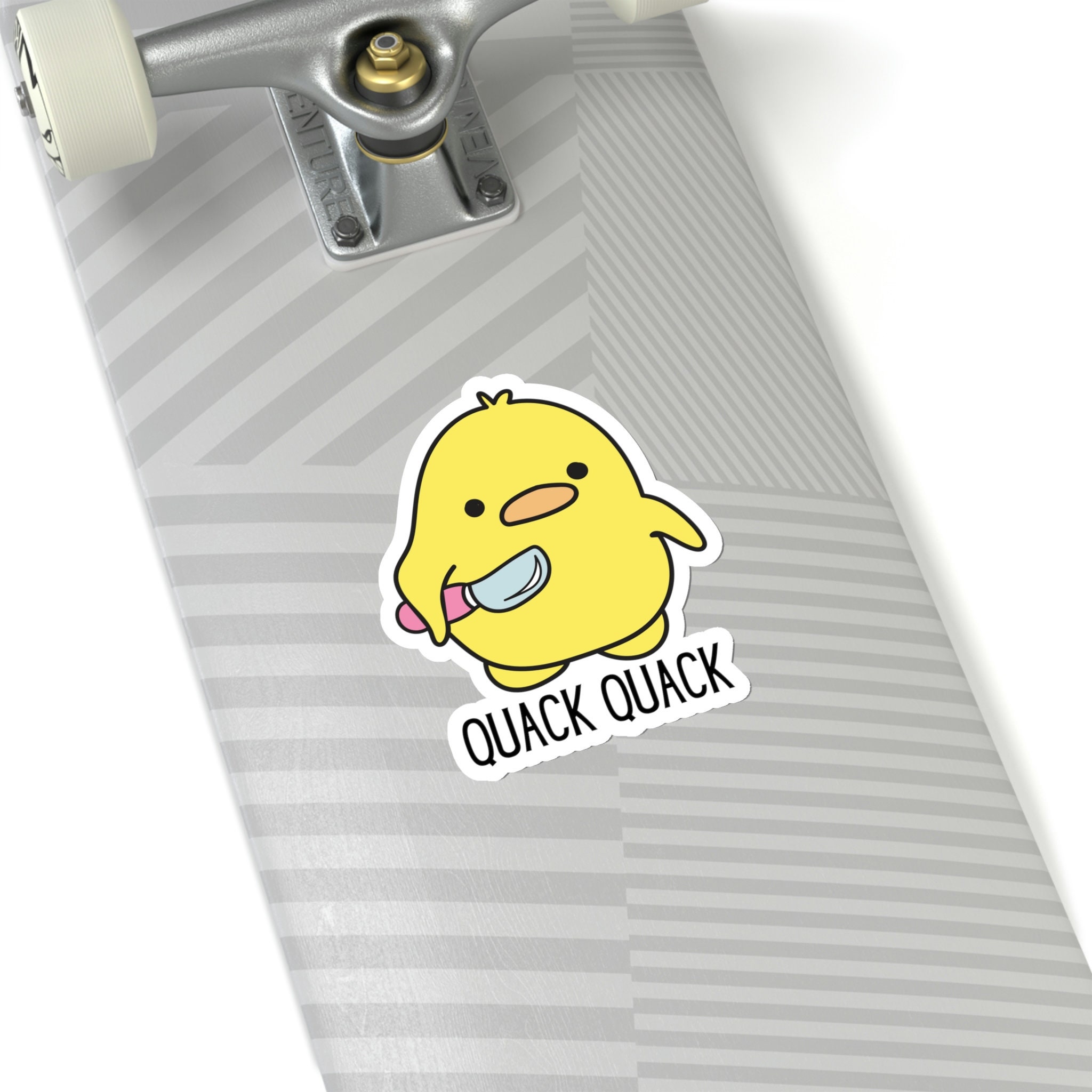 Quack Quack Duck Sticker, Vinyl Sticker, Funny Sticker, Laptop Sticker ...