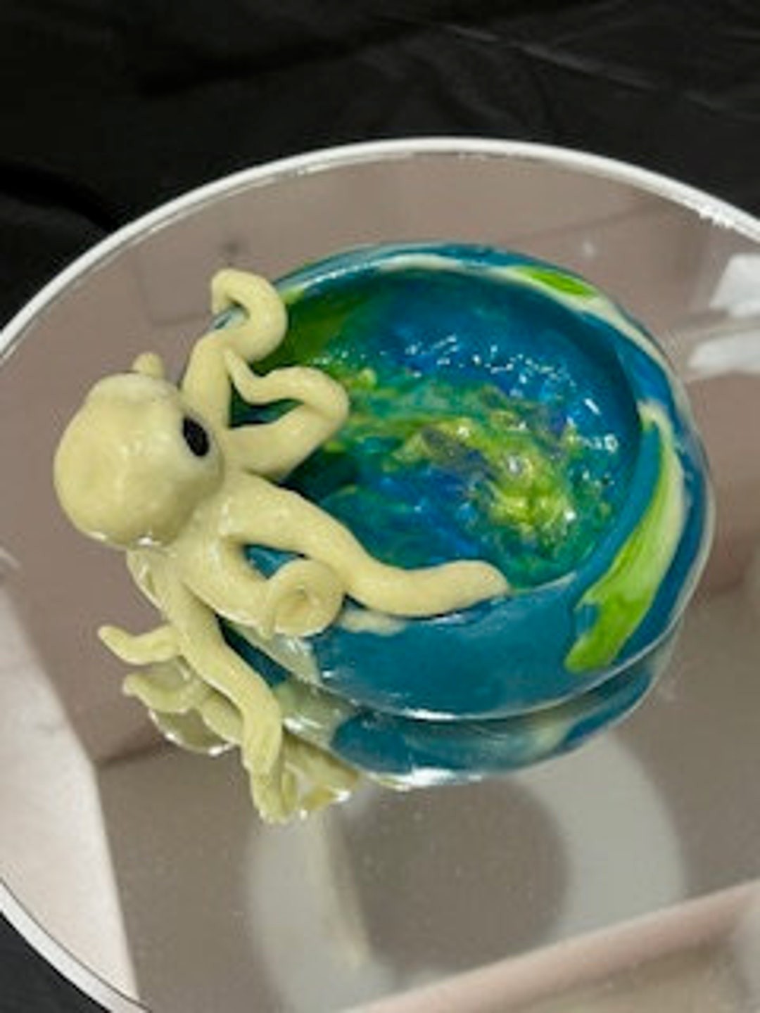 Glow in the Dark Octopus Dish - Etsy