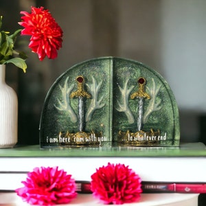 Handmade Throne of Glass Bookends, LED Lighted Terrasen Inspired ...