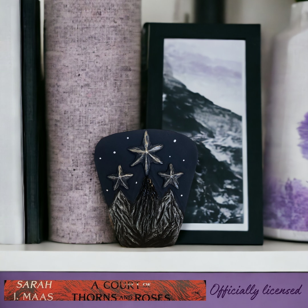 ACOTAR Art Bookshelf Decor Home Decor, Prythian Courts Insignias for ...