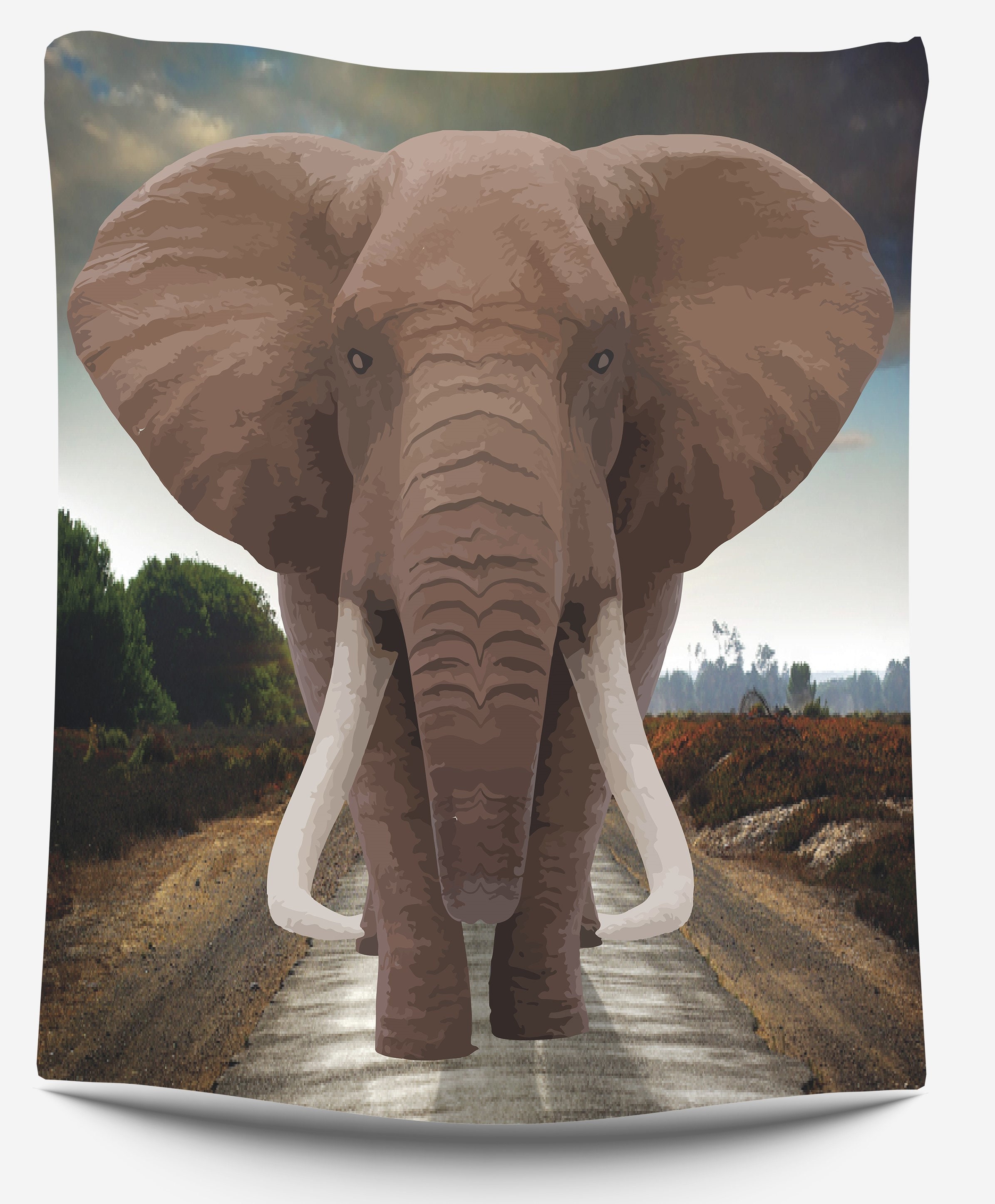 Elephant Blanket - Elephant Trow Blanket - Elephant Fleece Blanket ...