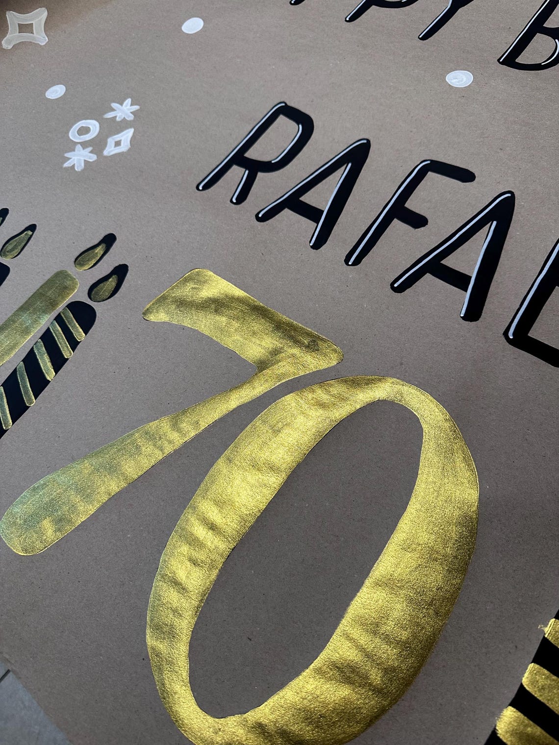 Custom Brown Paper Banner | Birthday Party | Hand Painted | Celebration ...
