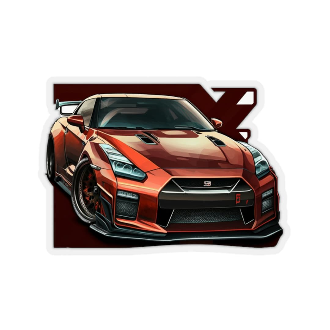 Red R35 GT-R GT-R35 Vinyl Cut Sticker - Etsy