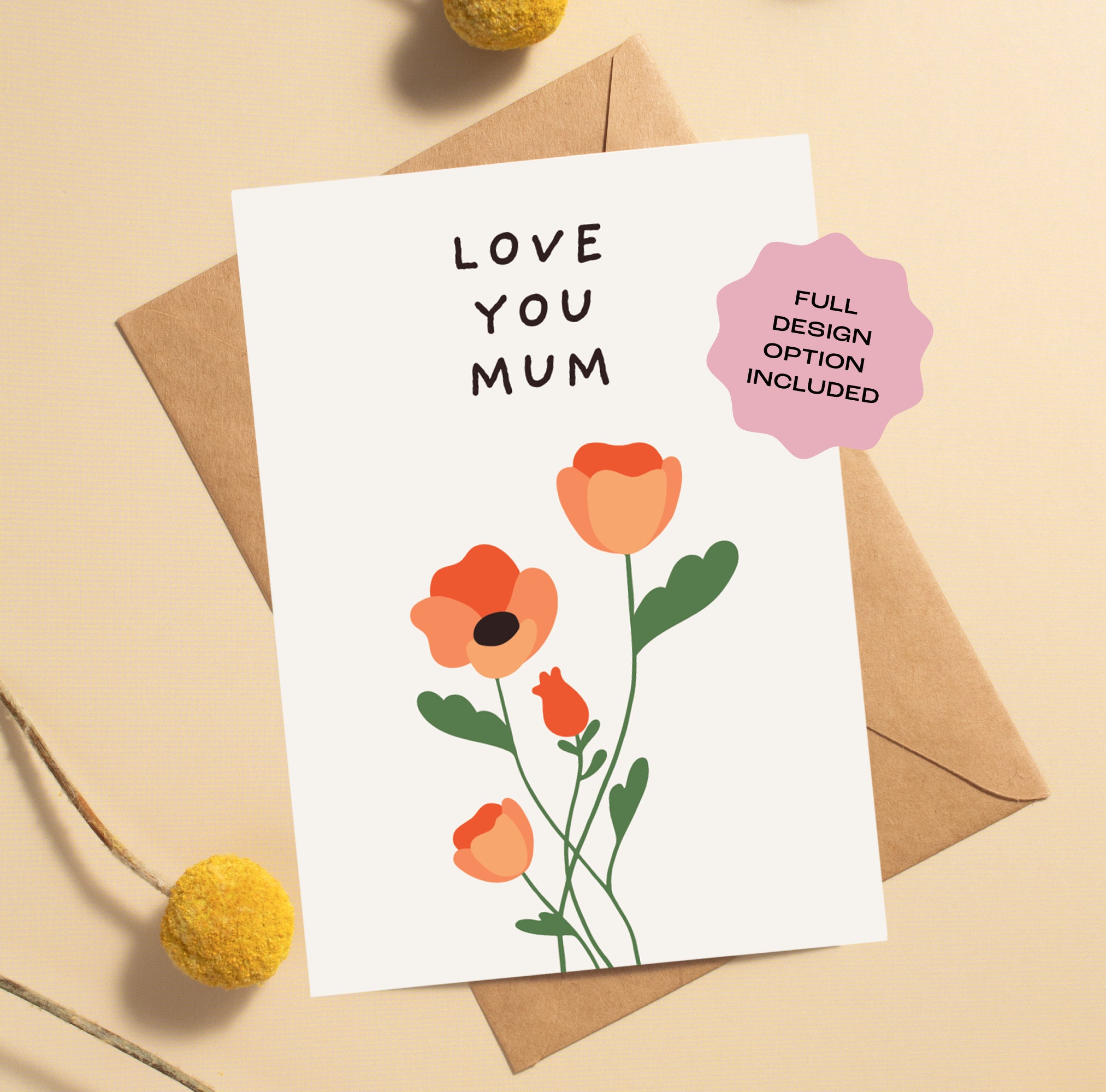 Mother’s Day Fingerprint Paint Art Floral, Poppy, Card for Mum, DIY ...