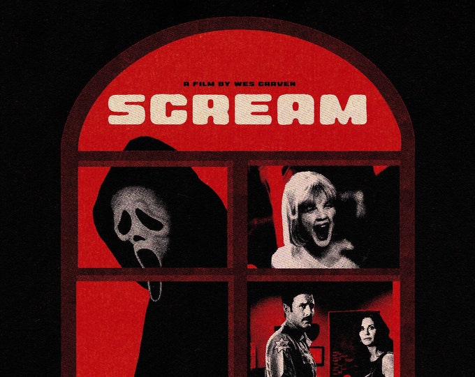 Scream 1996 Inspired Poster Mid Century Modern Poster Minimalist Poster ...