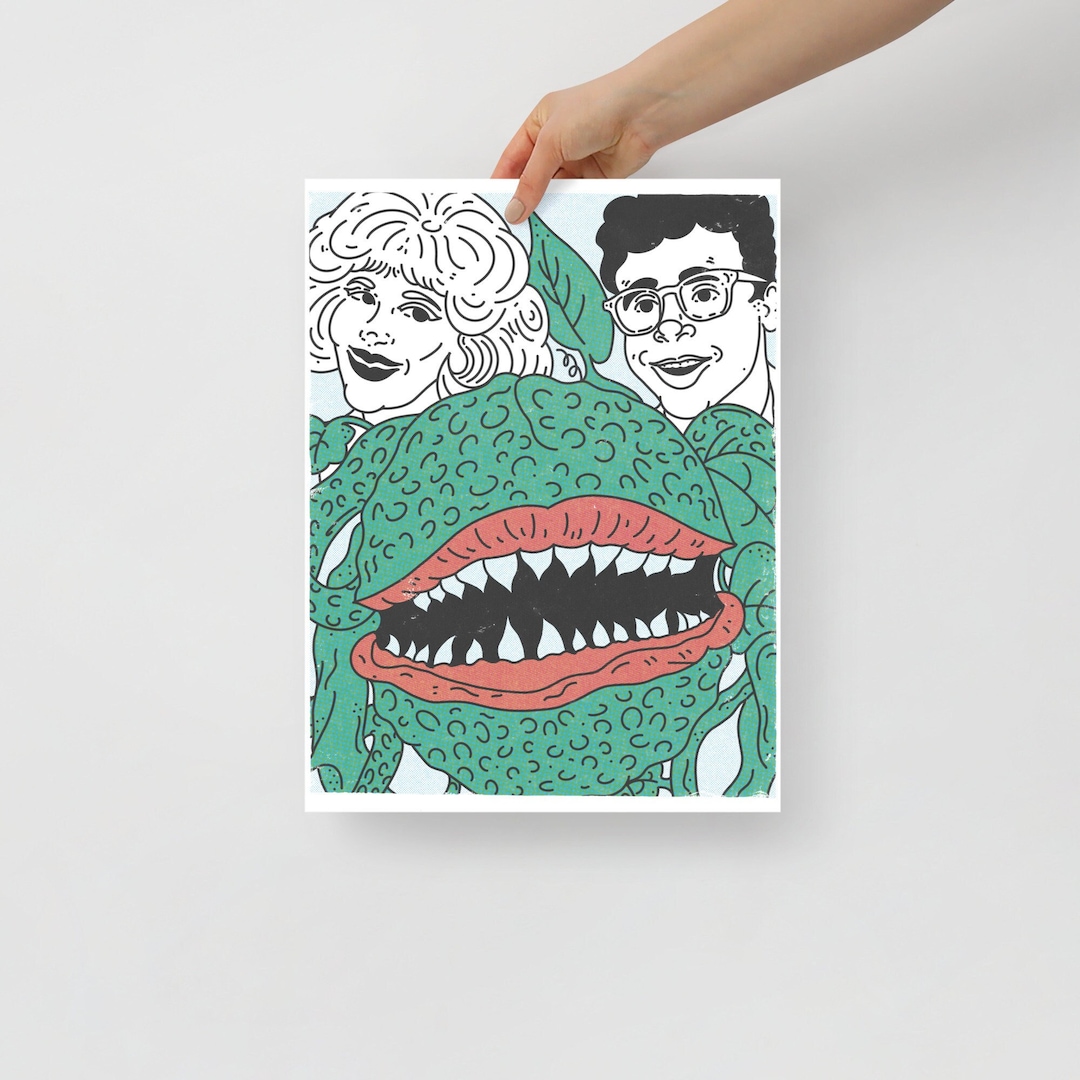 Little Shop of Horrors Poster, Audrey 2 Wall Art, Audrey II Poster ...