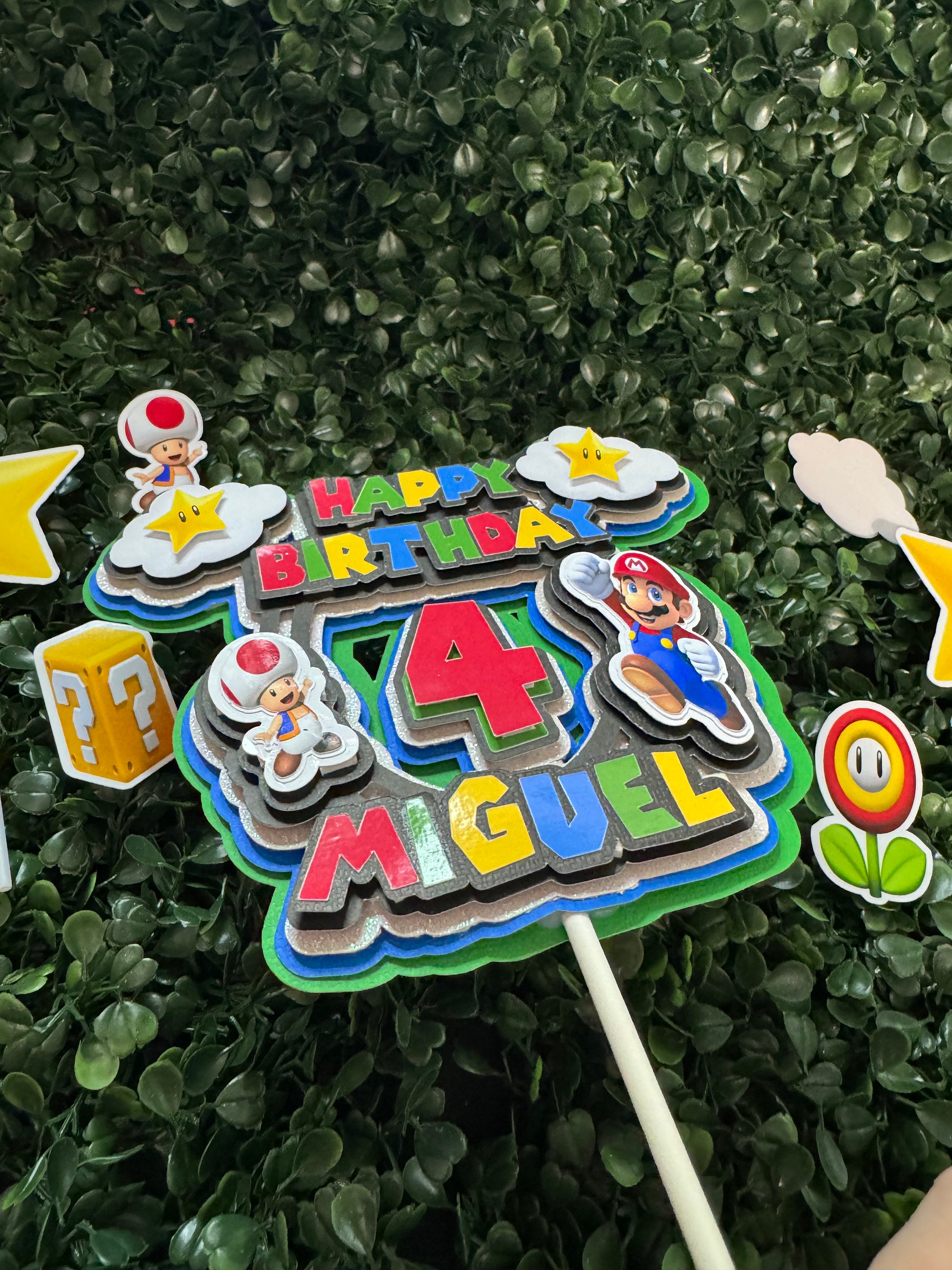 Mario Bros Cake Topper - Etsy