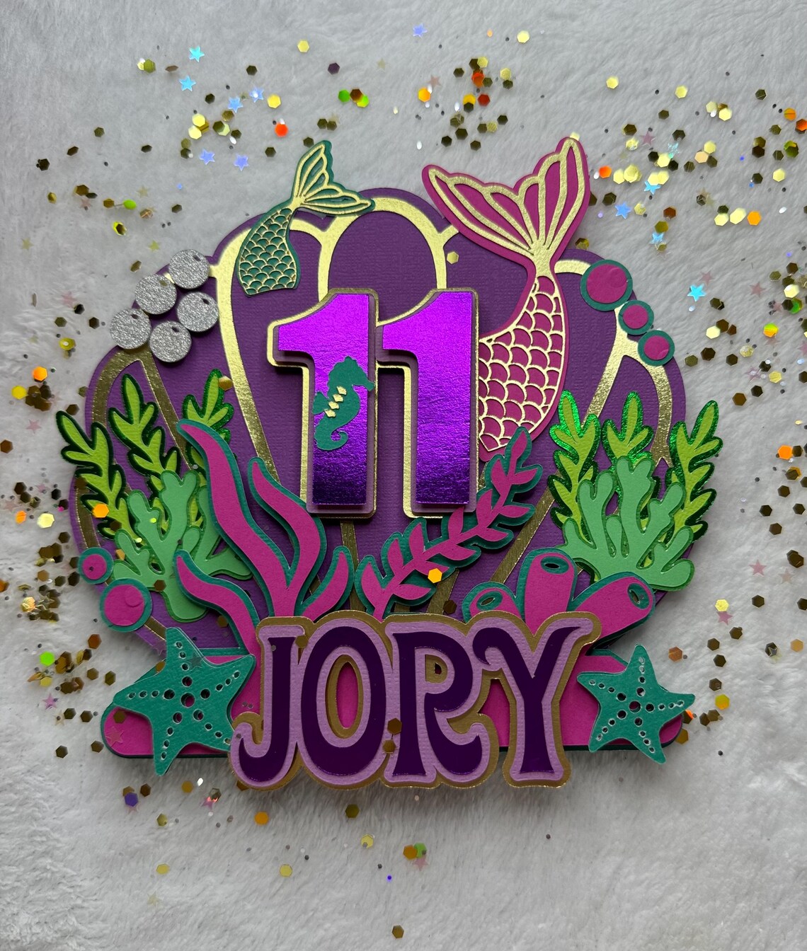 Mermaid Cake Topper - Etsy