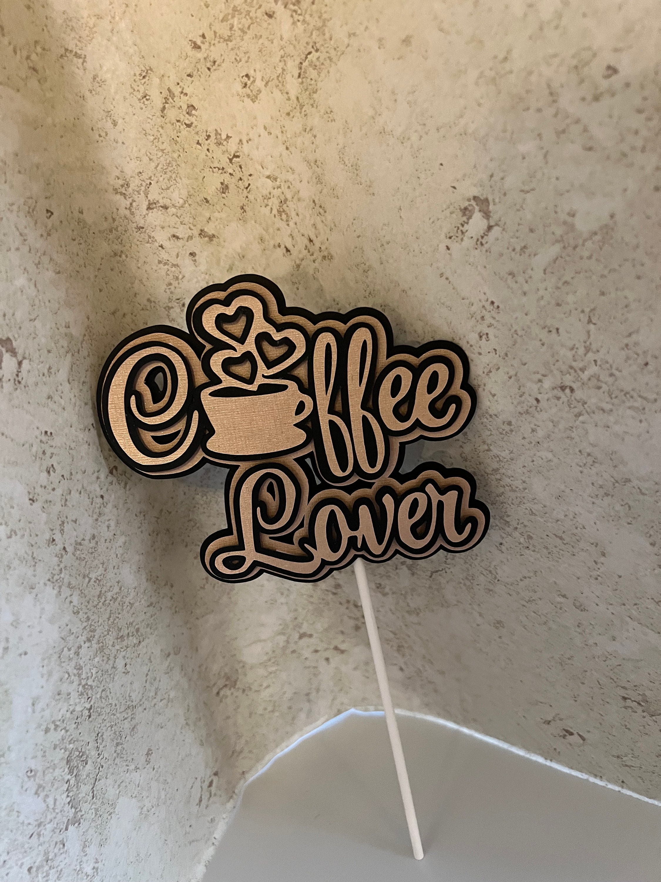Coffee Lovers Cake Topper - Etsy