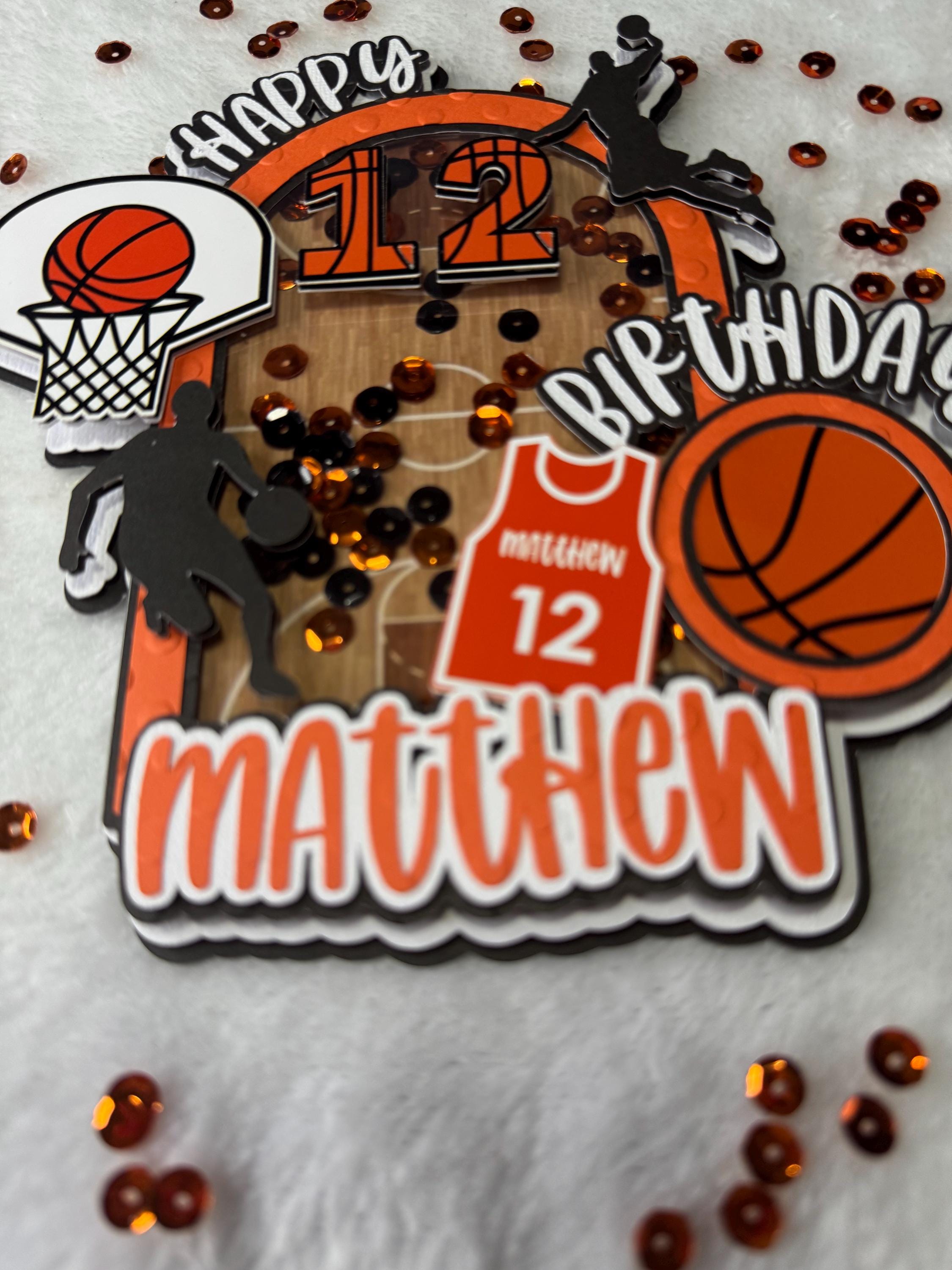 Basketball Cake Topper - Etsy