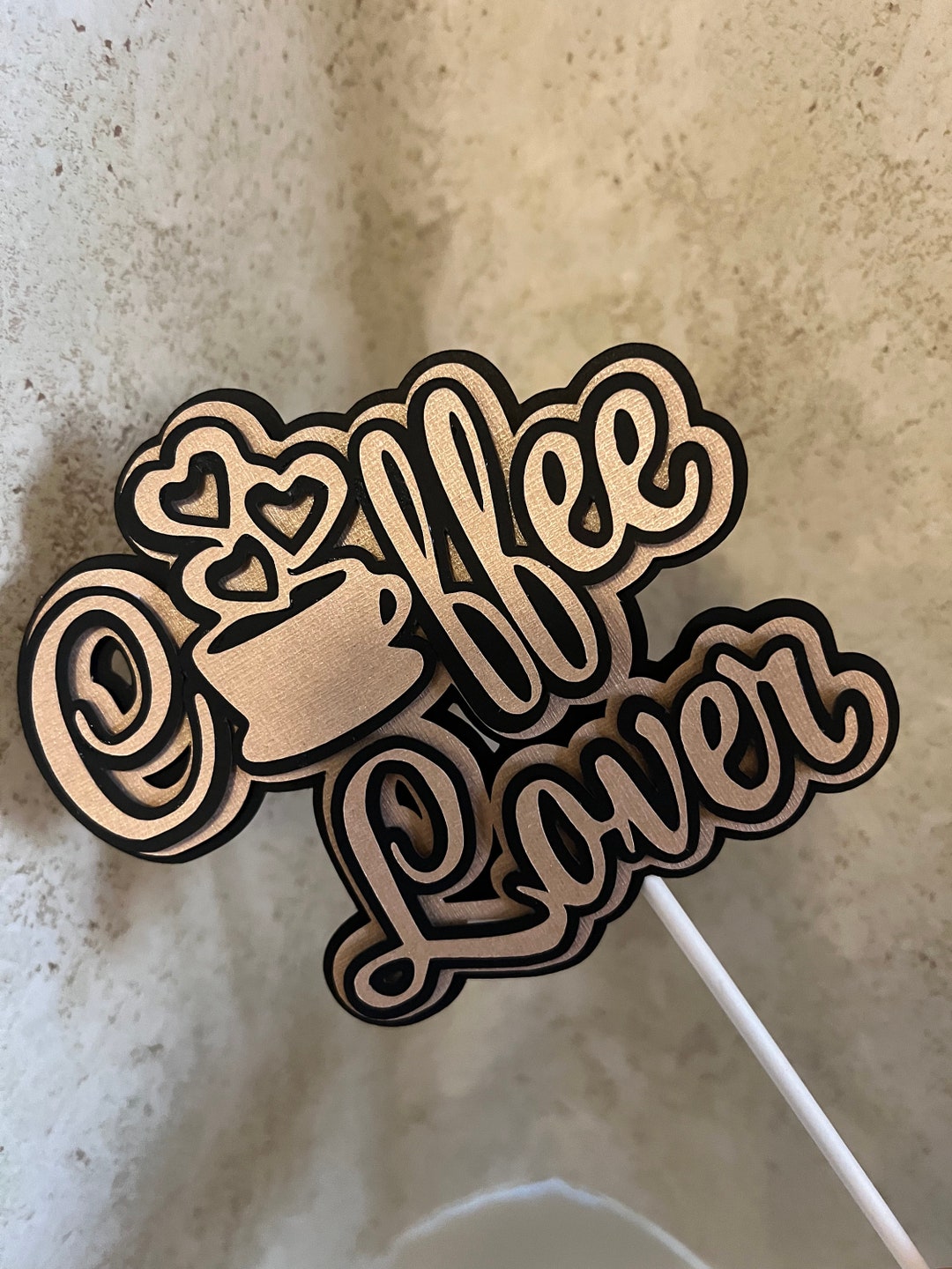 Coffee Lovers Cake Topper - Etsy
